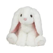 Maddie White Bunny Softie – Wicked Good Books | Silly Bunny